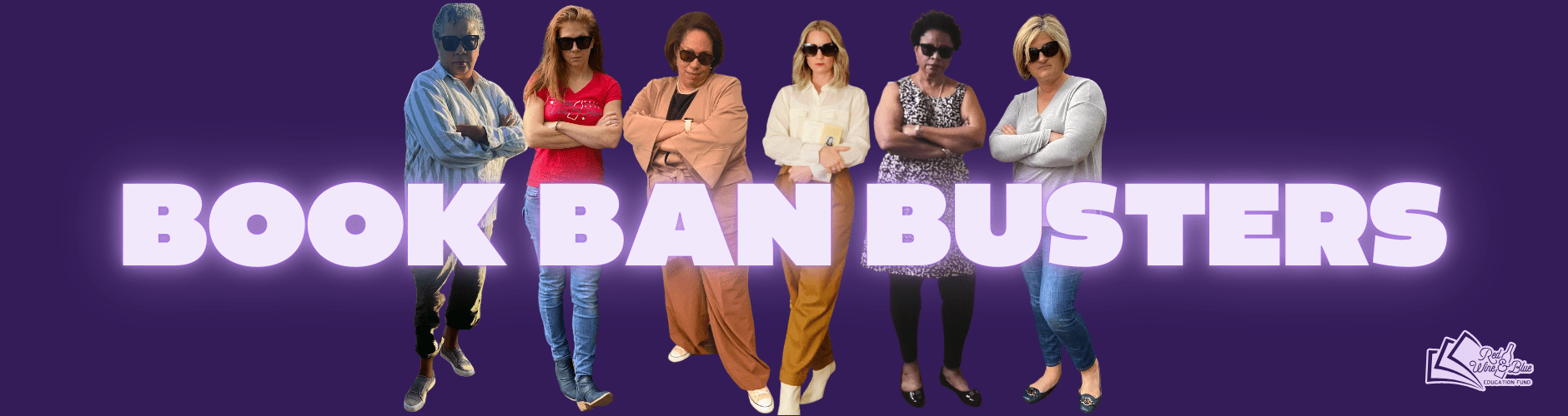 Book Ban Busters - Red Wine and Blue